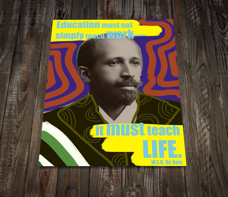 W.E.B. Du Bois Poster, Historical Posters Classroom, Black ...