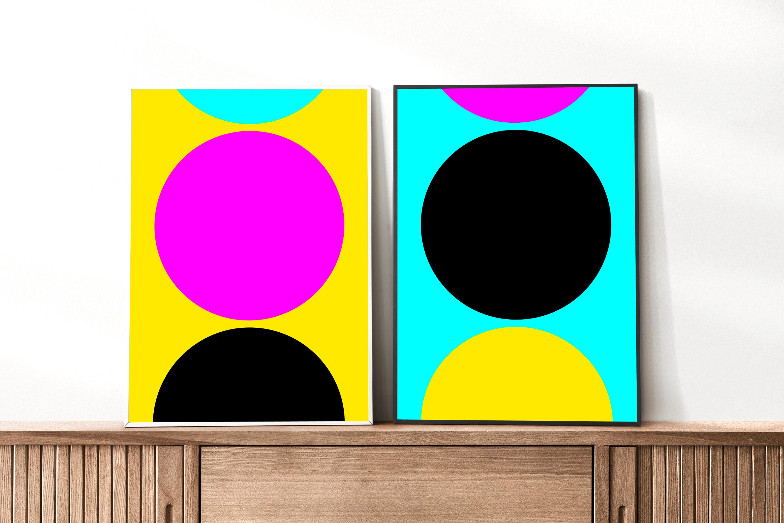 Printable CMYK Poster Bundle, Super Simple Wall Print, Posters Graphic ...