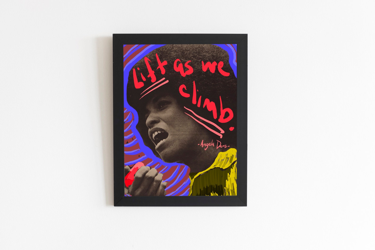 Angela Davis Poster, Activist Posters Classroom, Black Women ...