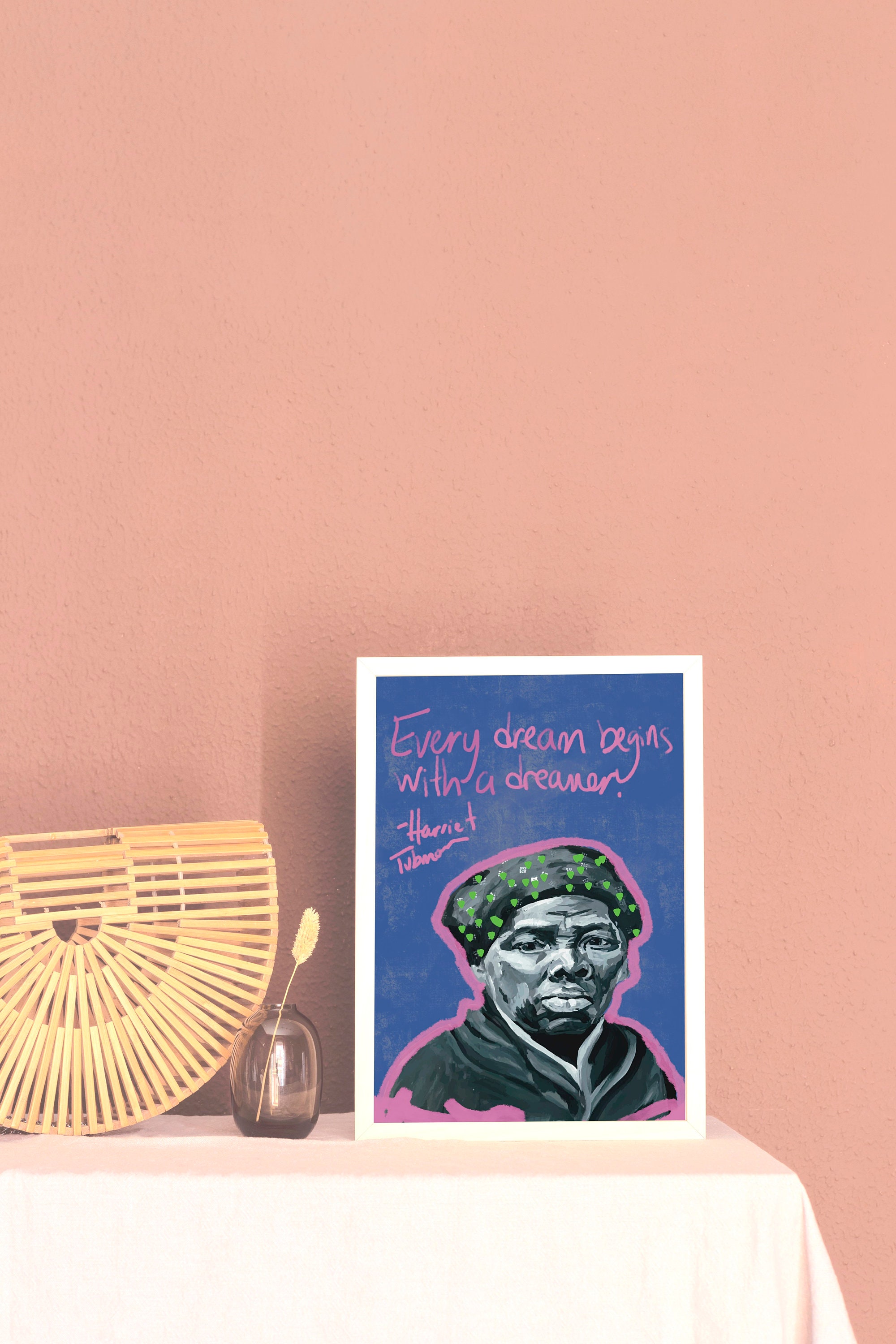 Inspirational Poster, Harriet Tubman Wall Art, Black History Poster ...