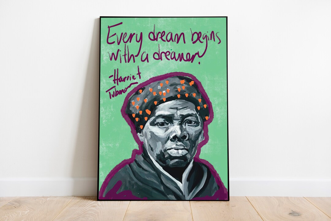 Harriet Tubman Wall Art, Black History Posters, Graffiti, Black ...