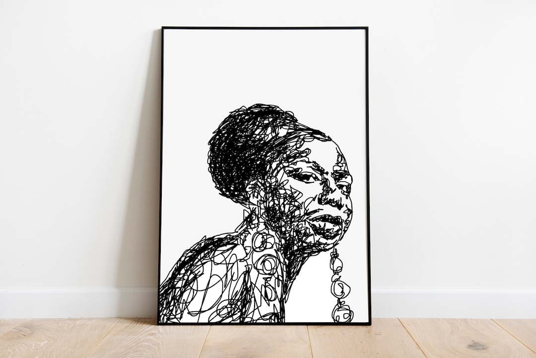 Nina Simone Poster, Black Culture Art, 18x24 Posters, 12x16 Art Print ...
