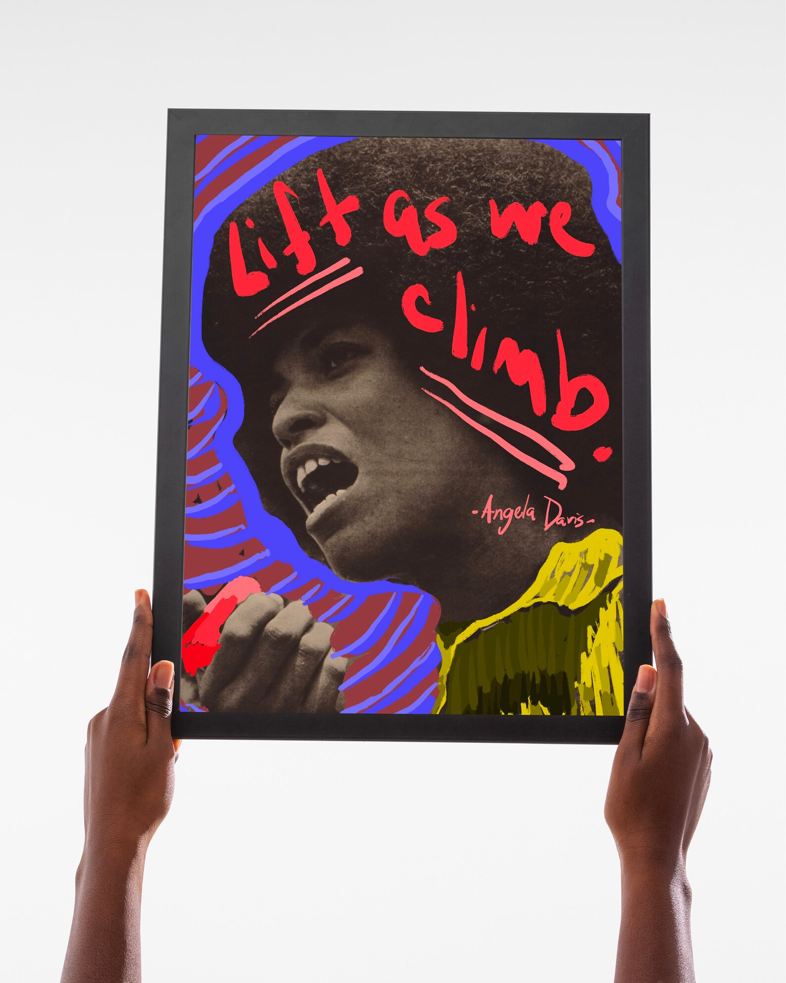 Angela Davis Poster, Activist Posters Classroom, Black Women ...