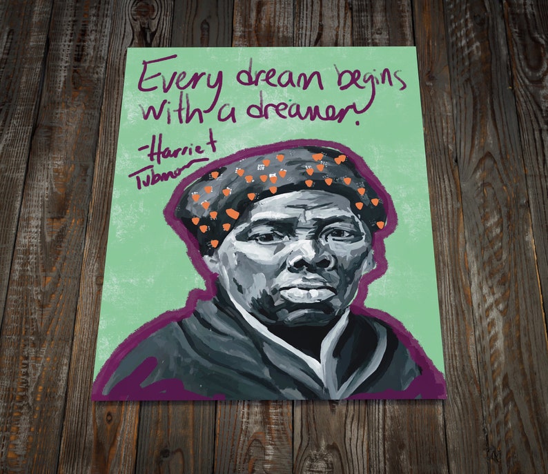 Harriet Tubman Wall Art, Black History Posters, Graffiti, Black ...