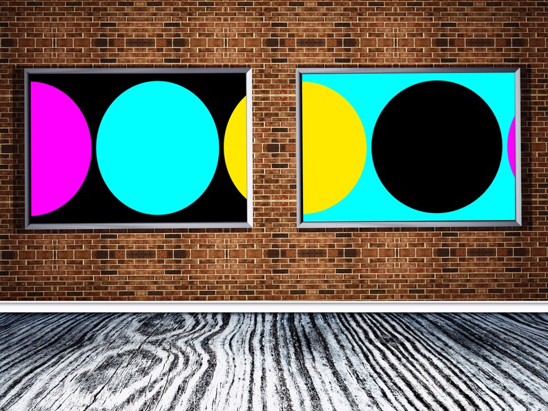 Printable CMYK Poster Bundle, Super Simple Wall Print, Posters Graphic ...