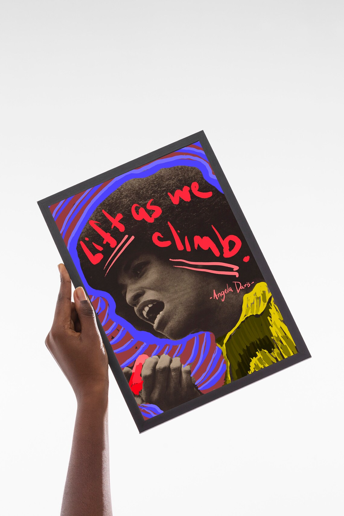 Angela Davis Poster, Activist Posters Classroom, Black Women ...