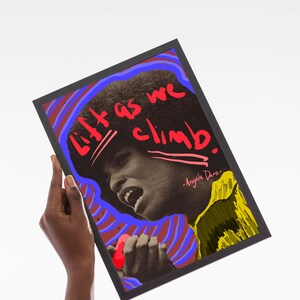 Angela Davis Poster, Activist Posters Classroom, Black Women ...