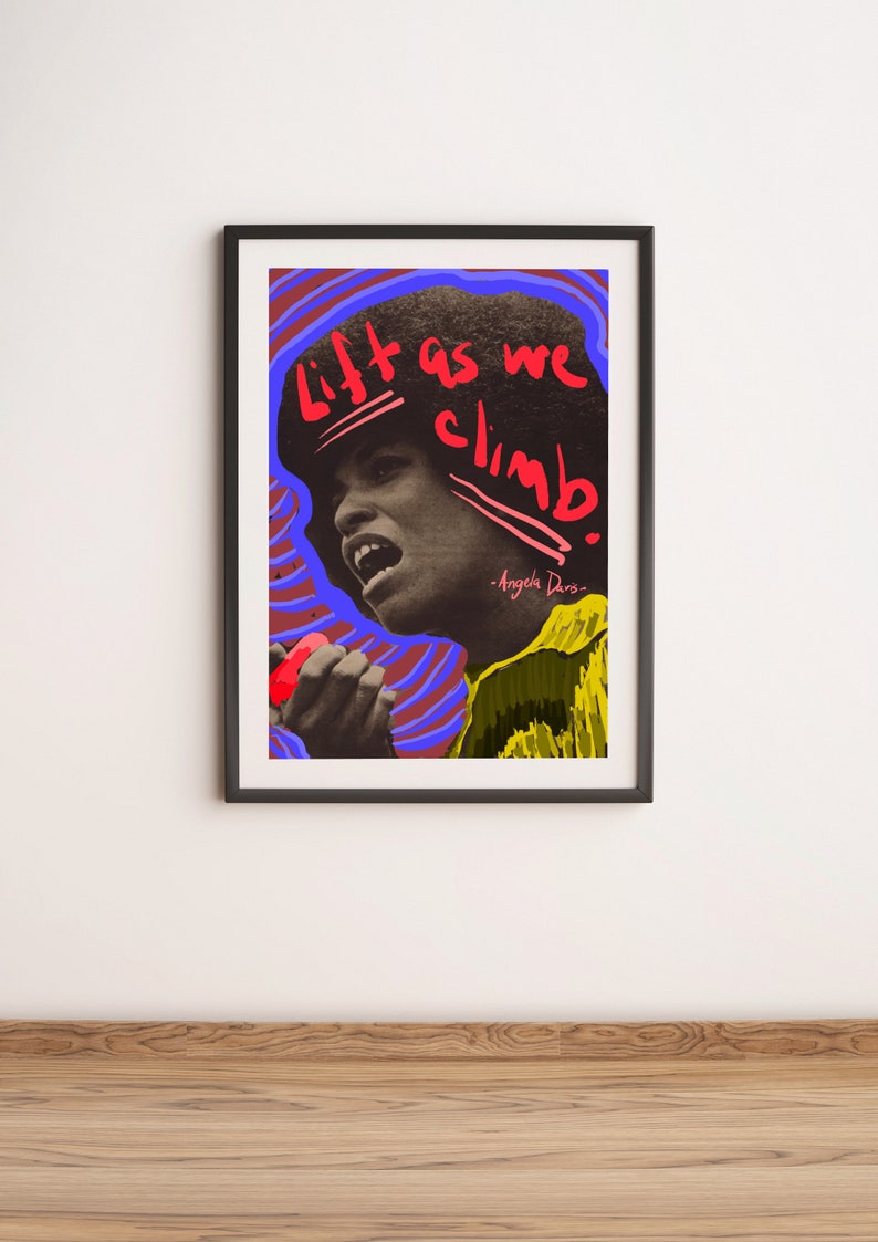 Angela Davis Poster, Activist Posters Classroom, Black Women ...