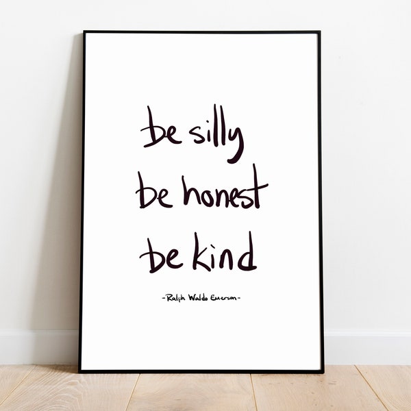 Be Silly Be Honest - Etsy