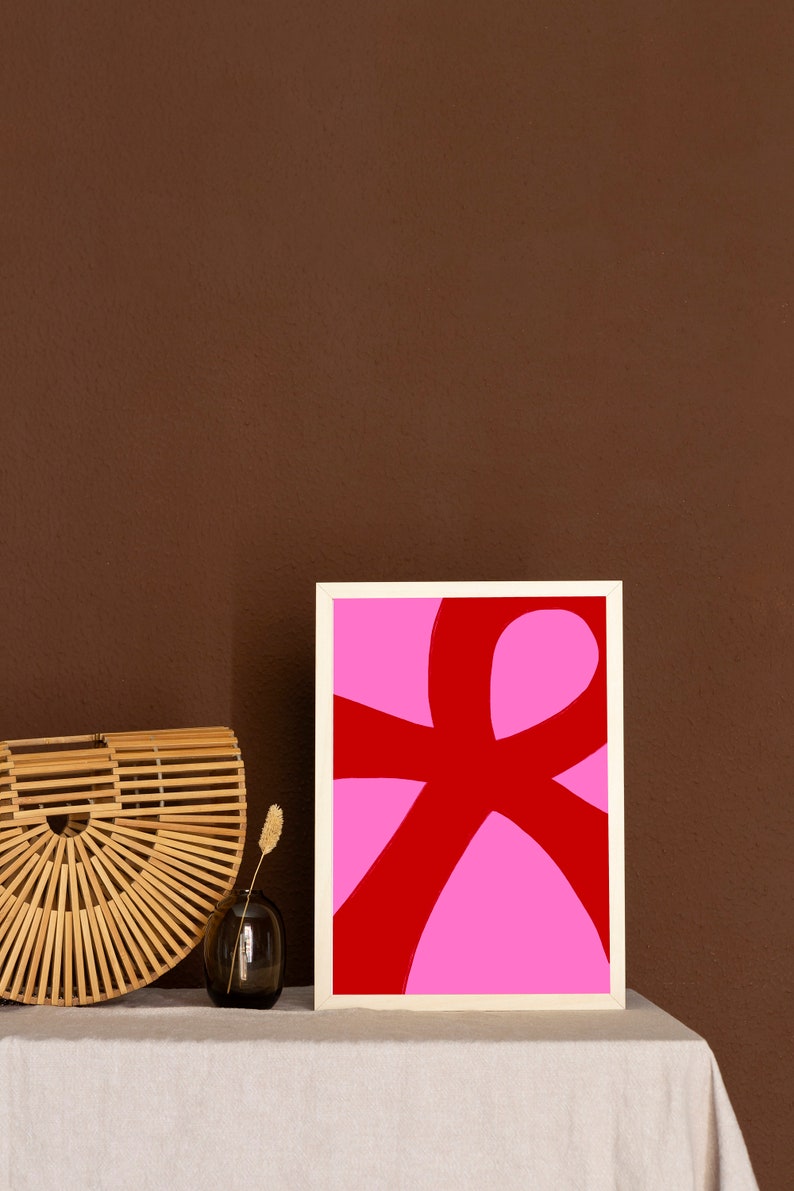 Ankh Poster, Pink and Red African Art (digital Download) - Etsy