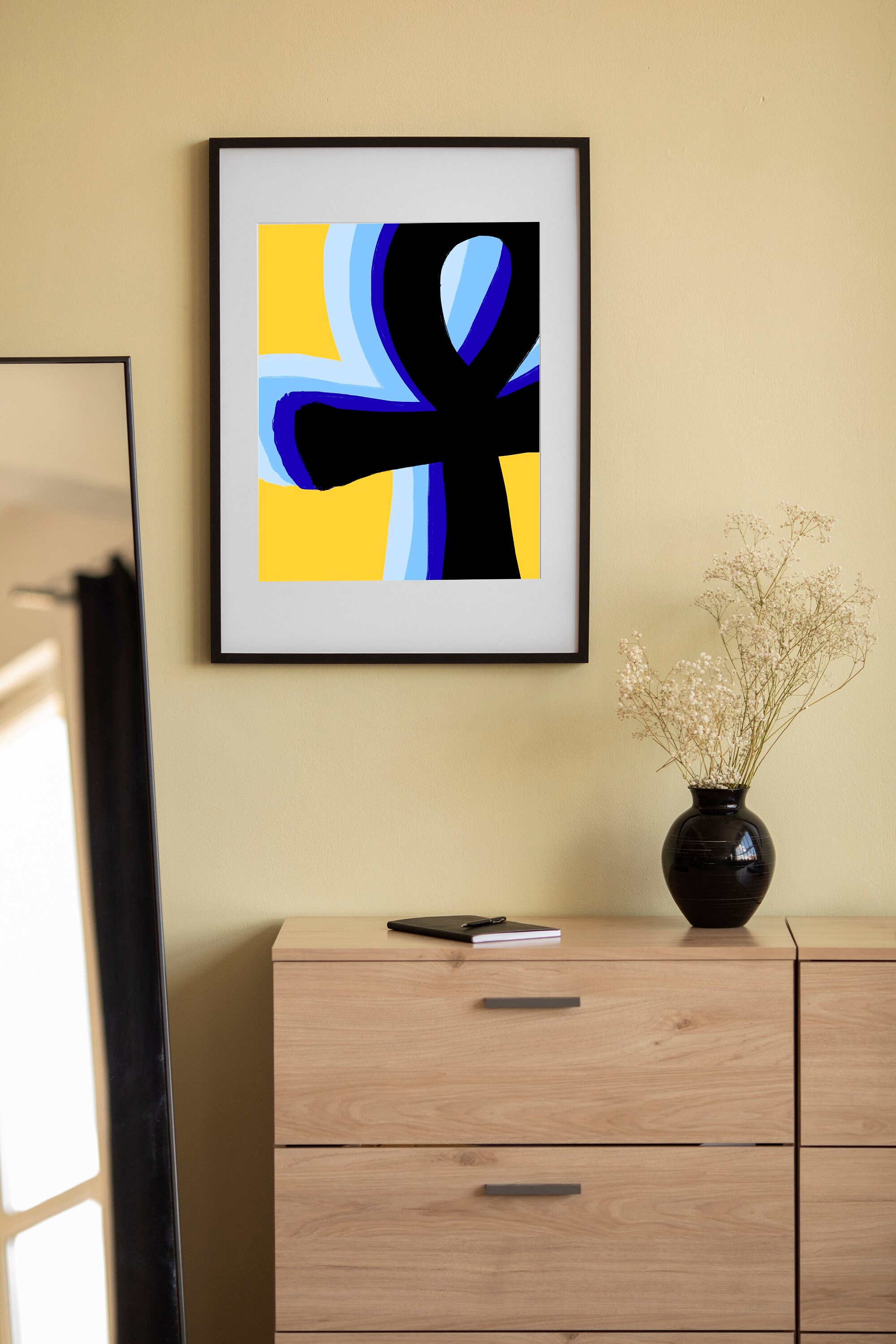 Ankh Poster African Inspired Wall Art Spiritual Wall Art - Etsy