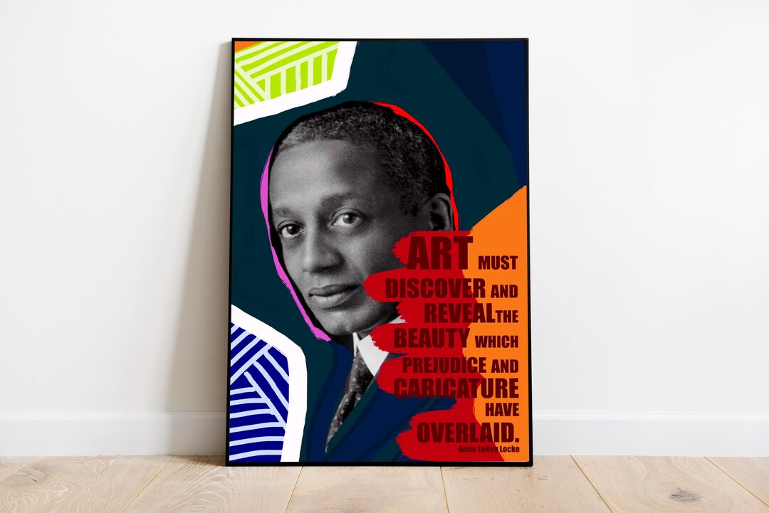 Alain Leroy Locke Art Print, Harlem Renaissance Poster (digital ...