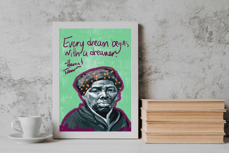 Harriet Tubman Wall Art, Black History Posters, Graffiti, Black ...