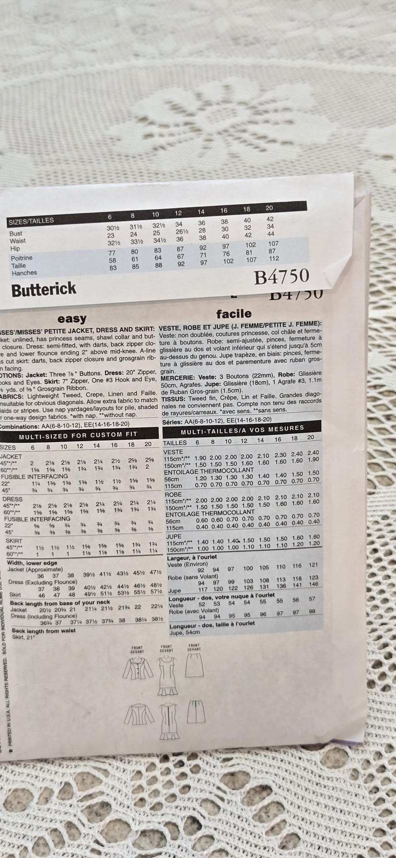 Butterick #4750 Pattern Misses Size 6 to 12 Casual Wear Uncut FF - Etsy