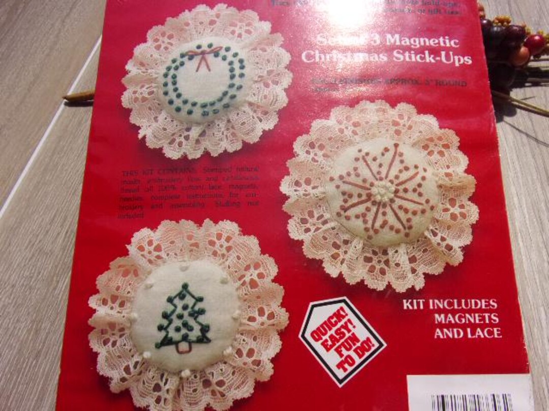 Candlewick Kit Christmas Stick-ups Creative Moments Unopened Kit Quick ...