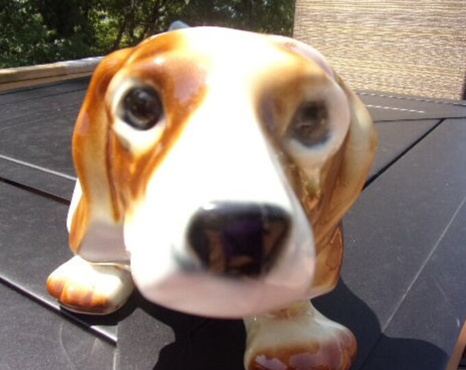 Vtg Mccoy Dog Planter Large Basset Hound Dachshund Mid Century USA 1950 ...