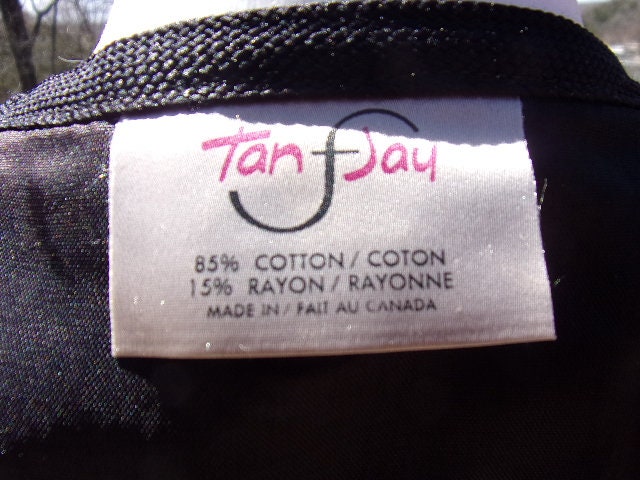Vintage Tan F Jay Black Velvet Button Down Jacket, Canadian Sz 14W ...