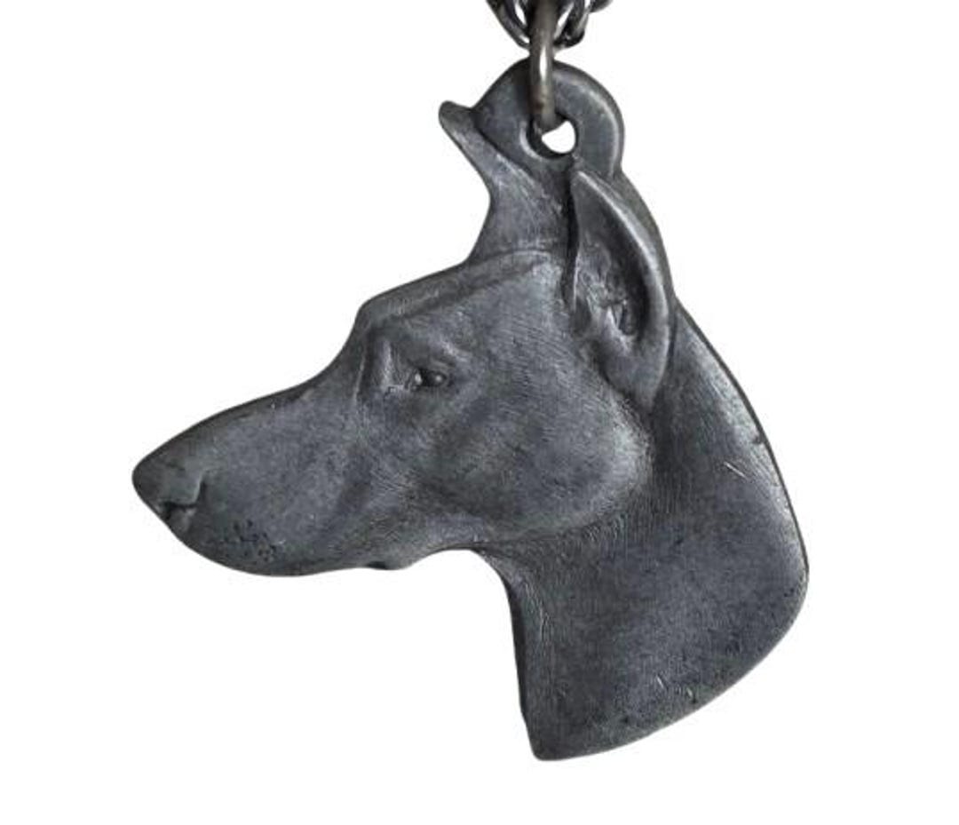 Rawcliff Pewter Doberman Necklace – ‘I Love My Doberman’ P. Davis Dog ...