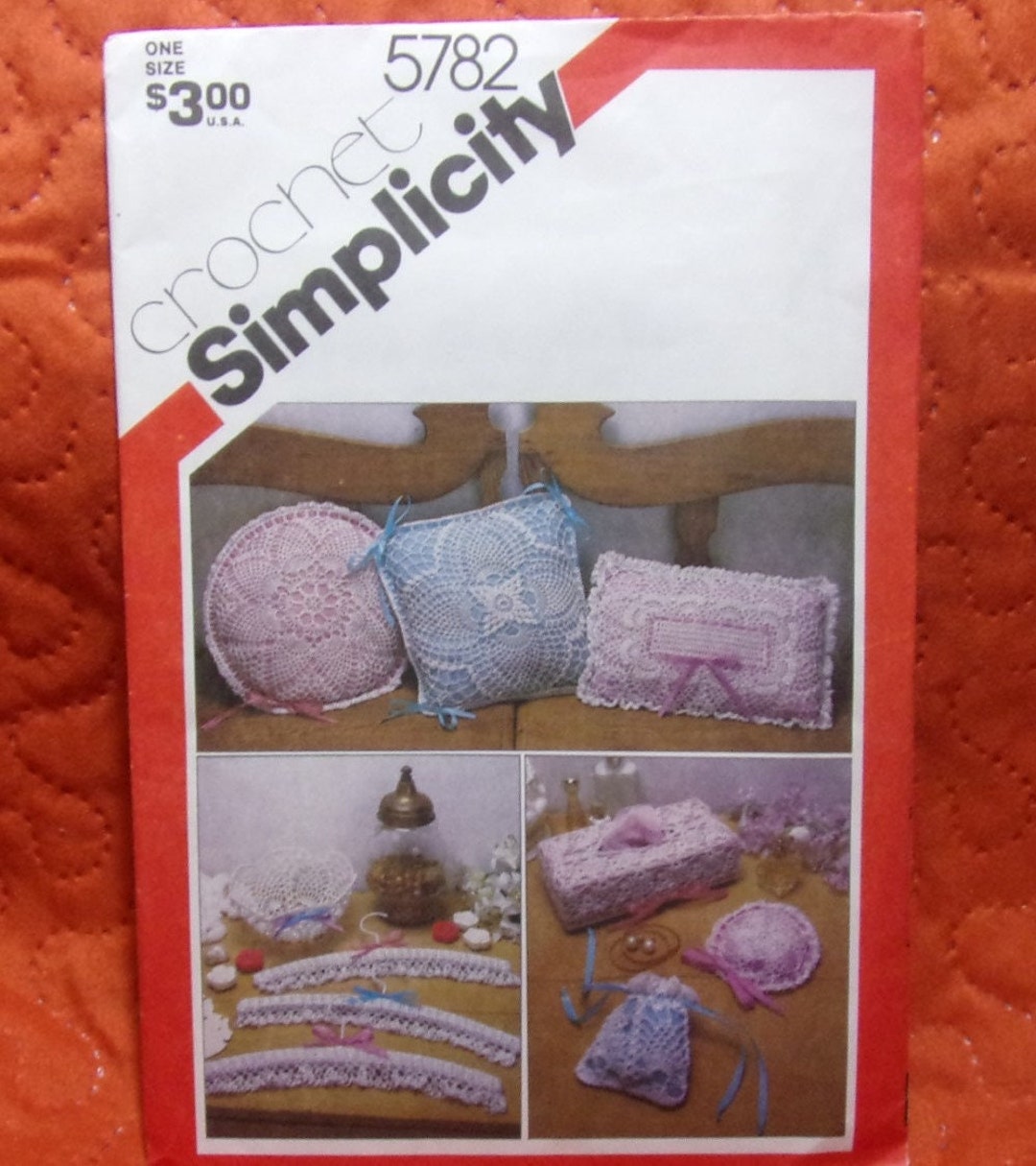 Vintage 1982 Crochet Simplicity Pattern 5782, New Stock, Crochet ...