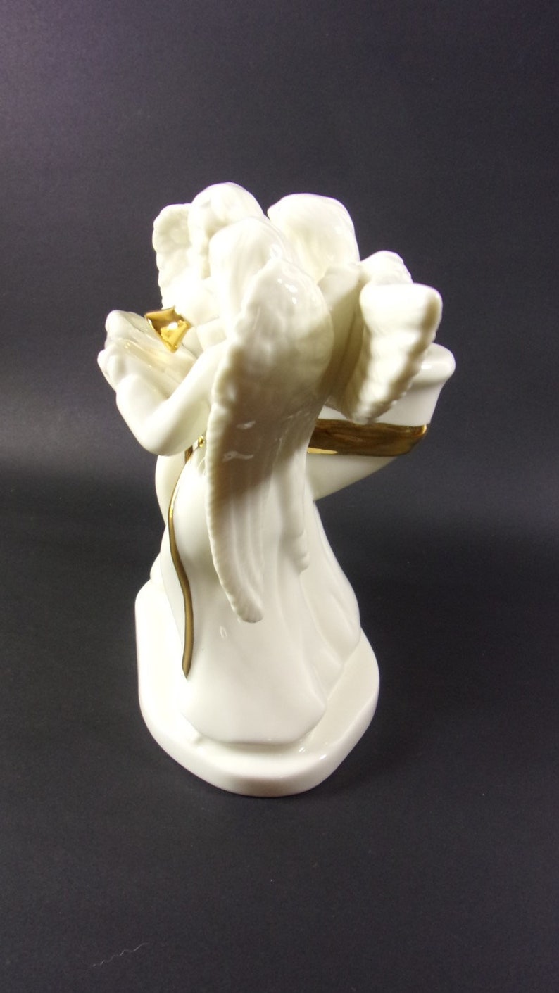 Vintage Mikasa Angel Trio Candleholder: Fine Porcelain Holiday Elegance ...