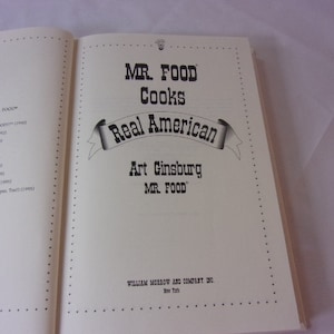 Mr.food Cooks Cookbook Real American Easy Quick Fun Recipes - Etsy