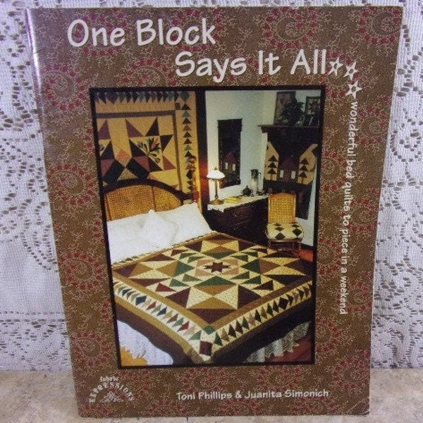 Book Quilt Block - Etsy