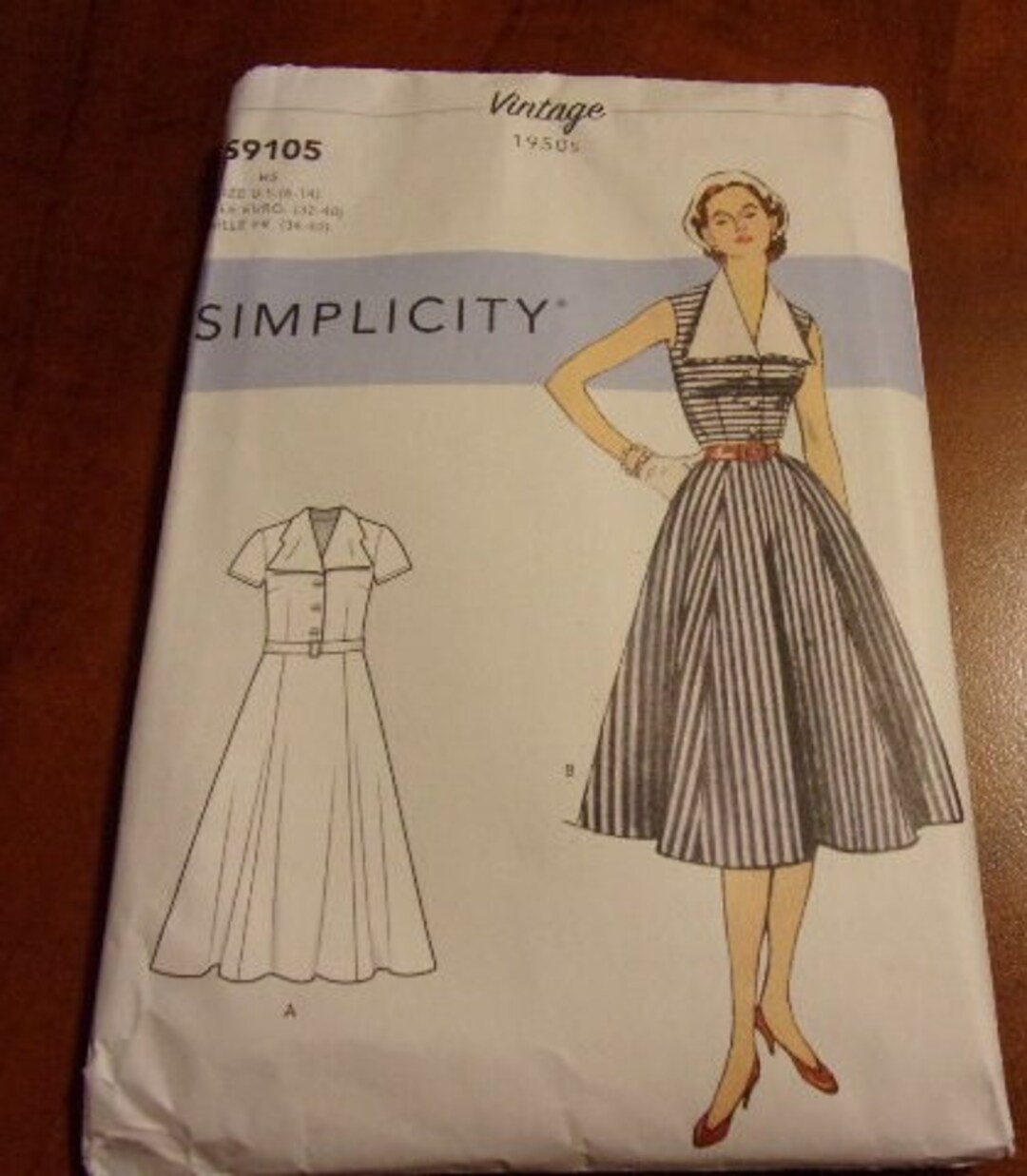 Simplicity Vintage 1950s Dress Pattern S9105, Size 6-14 - Etsy