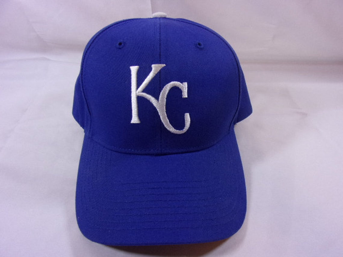 Vintage NOS KC Royals Ball Cap Twill Ball Cap Plastic Adjust KC Royals ...