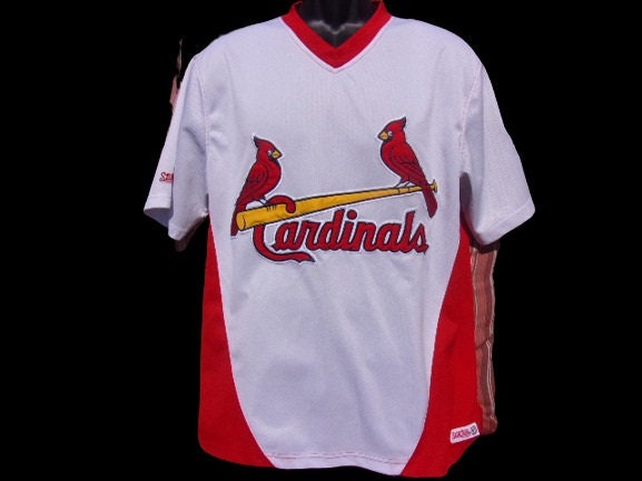 Men's St. Louis Cardinals Team Jersey Stitches Medium Appliqued Logo ...