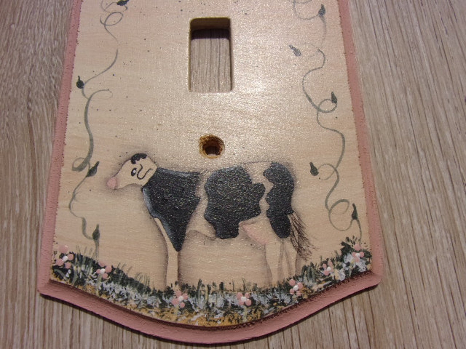 Hand Painted Dairy Cow Light Switch Cover Cow Lightswitch Cover Plate ...