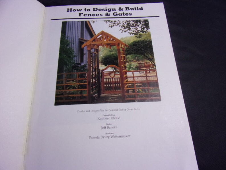 Ortho Book, How to Design & Build Fences and Gates, NOS Softcover - Etsy