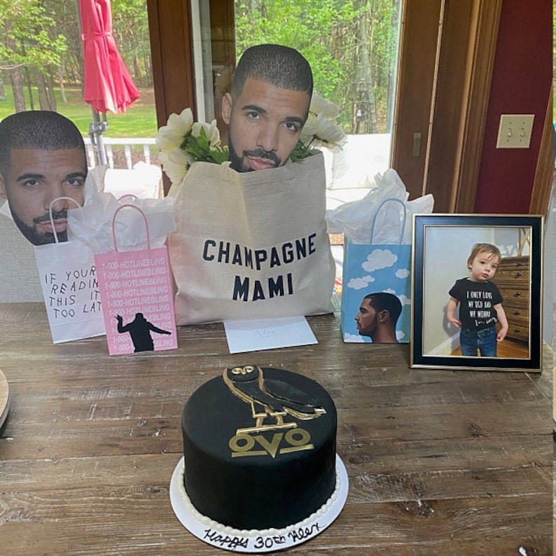 Drake Party Favor Bag Printables, Bachelorette Goodie Bags (digital ...