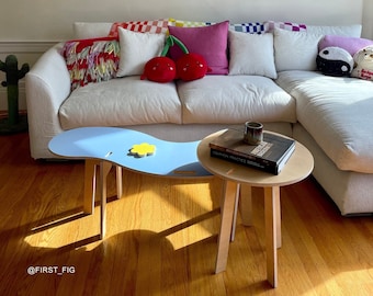 Squiggle Coffee Table Scandi Coffee Table Squiggle Table Coffee Table ...