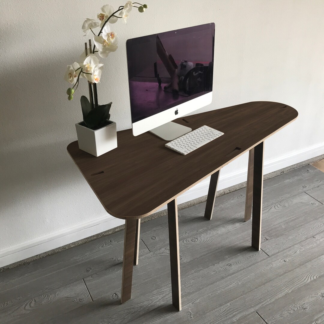 Mid-century Modern, Propeller Shaped, Curvy Desk, Designer Desk ...