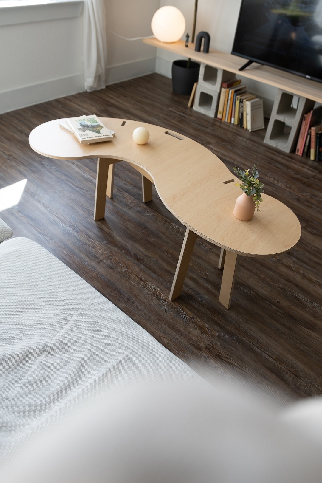 Wavy Coffee Table Wavy Furniture Scandinavian Coffee Table Coffee Table ...