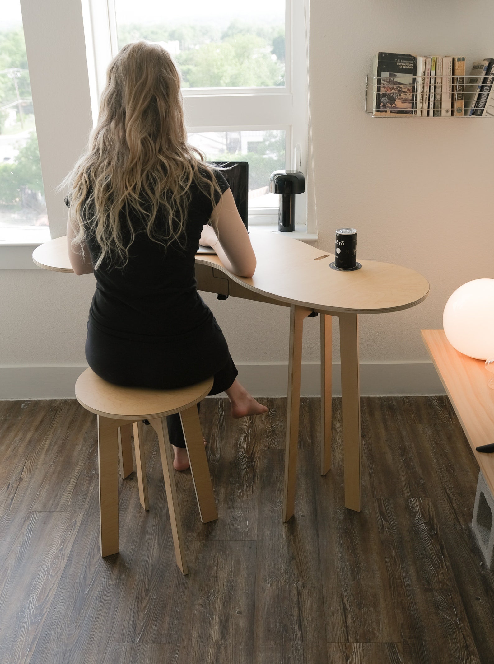 Squiggle Desk Desk Work Desk Home Office Desk Modern Desk - Etsy