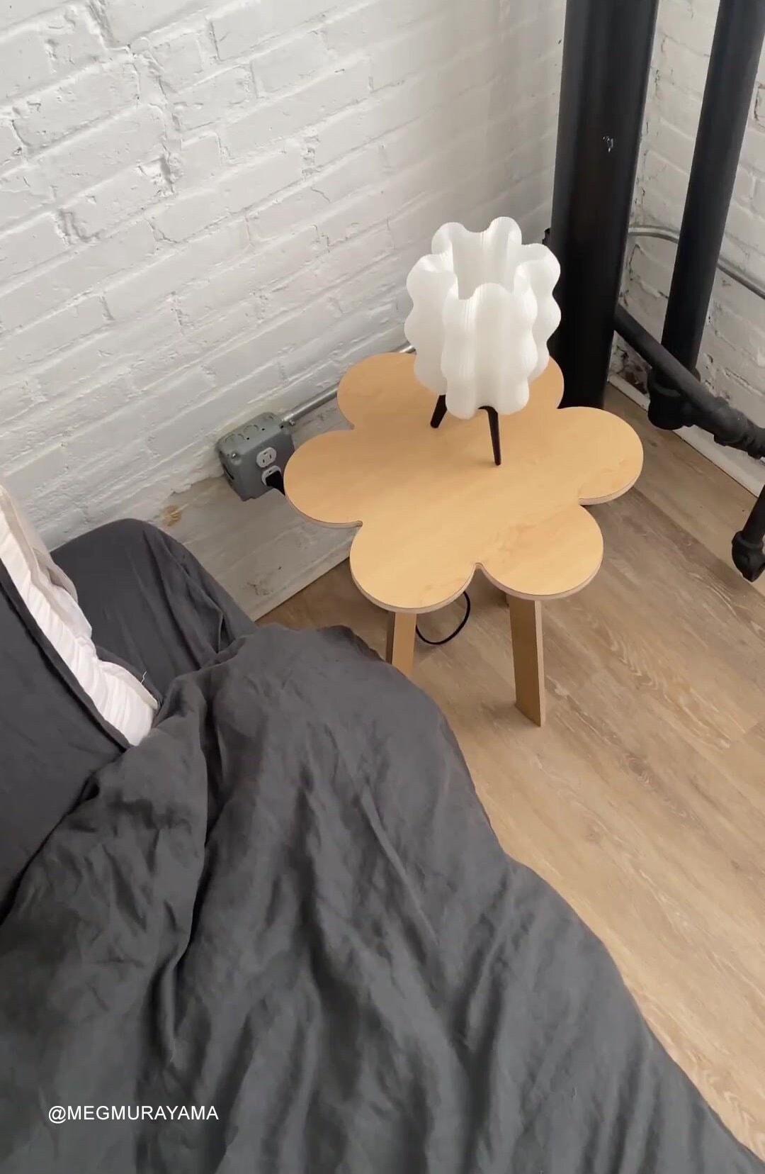 Side Table for Living Room Bedroom Scandi Side Table Accent Table ...