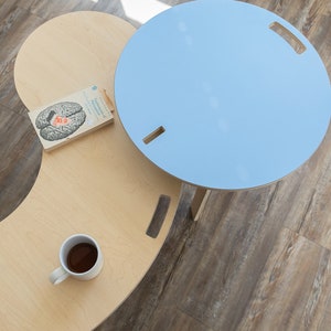 Colorful Coffee Table Wavy Furniture Wavy Table Scandinavian Coffee ...