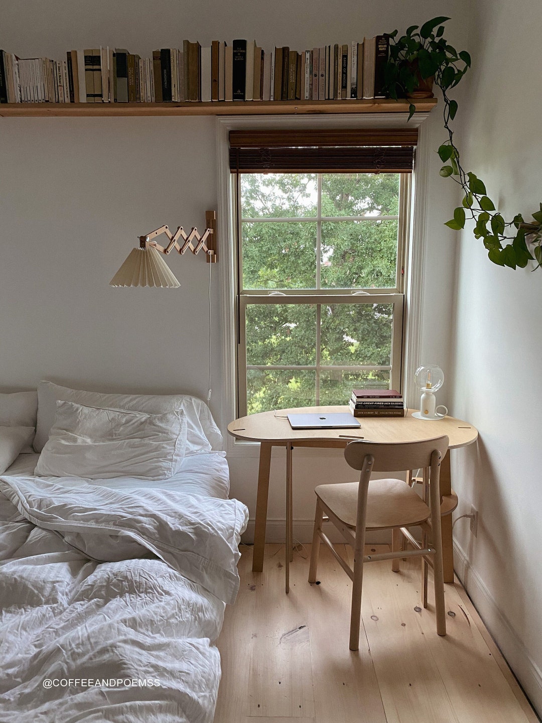 Nordic Birch Desk: Mid-century Modern Workstation - Etsy