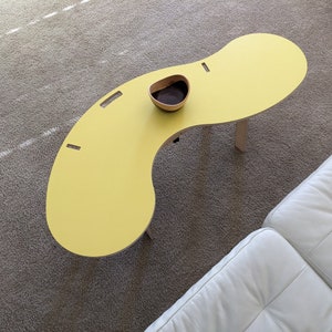 Scandinavian Coffee Table Scandi Coffee Table Squiggle Table Coffee ...