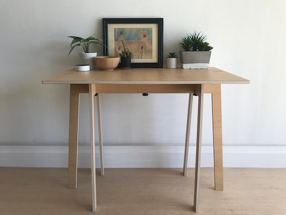 Nordic Desk Simple Lightweight Scandi Desk Small Space Etsy