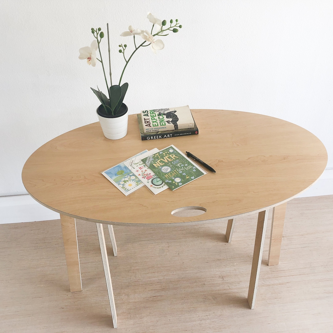 Nordic Wooden Maple Desk Farmhouse Scandinavian - Etsy