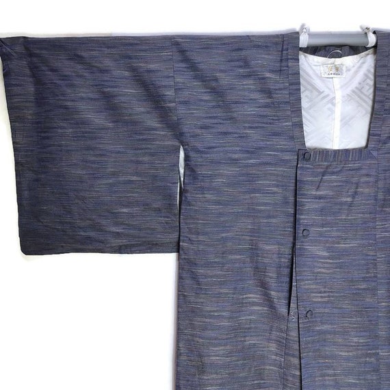 Japanese Traditional Haori Michiyuki Blue Grey Modern… - Gem