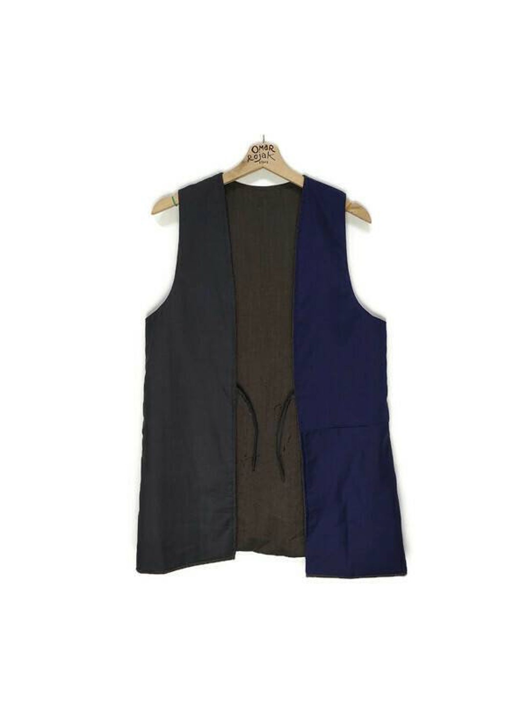 Japanese Traditional Sleeveless Two Tone Haori Customade Handmade ...