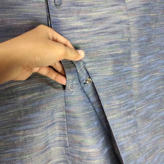 Japanese Traditional Haori Michiyuki Blue Grey Modern… - Gem