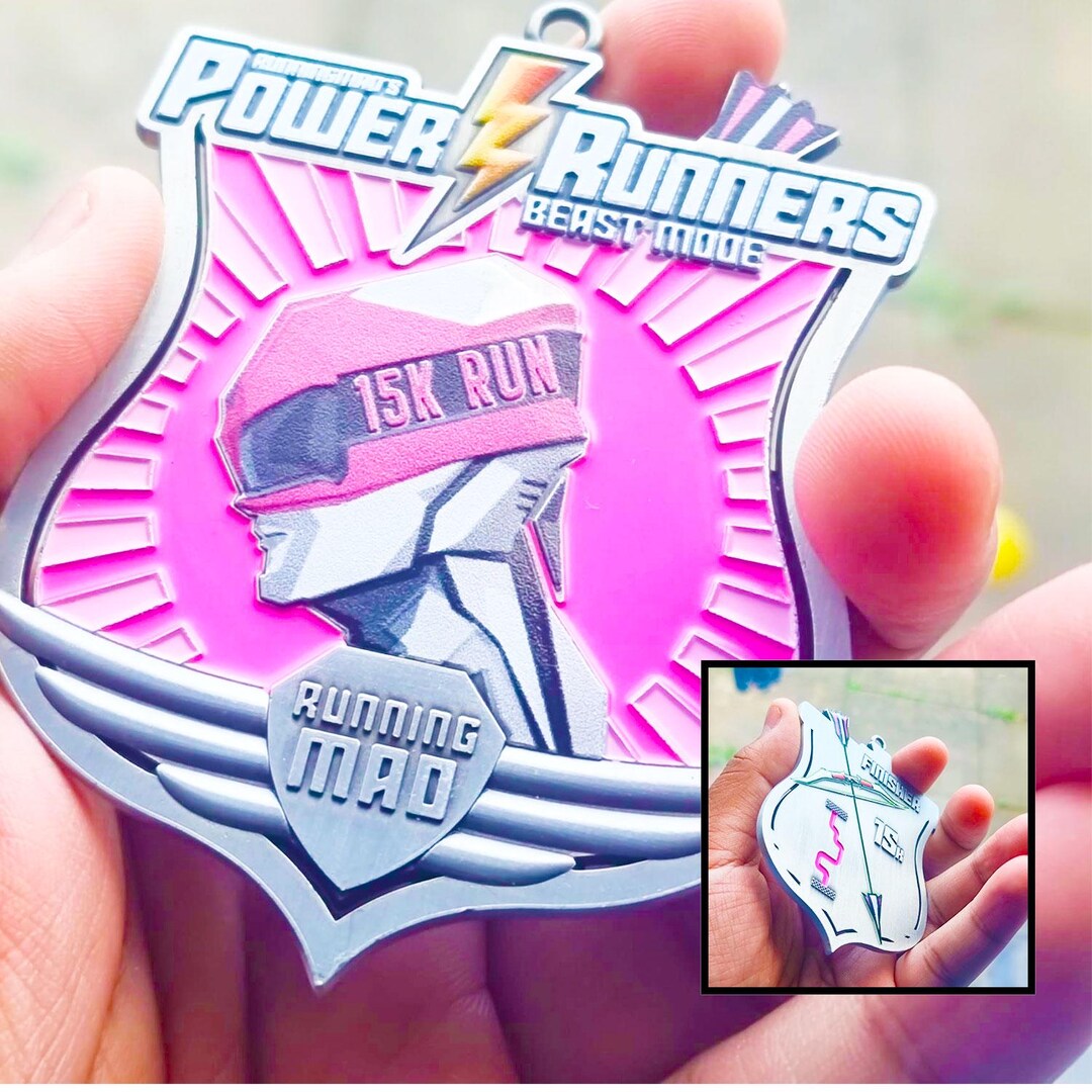 Power Runners Series Challenge Medal – Inspired by Mighty Morphin Power ...
