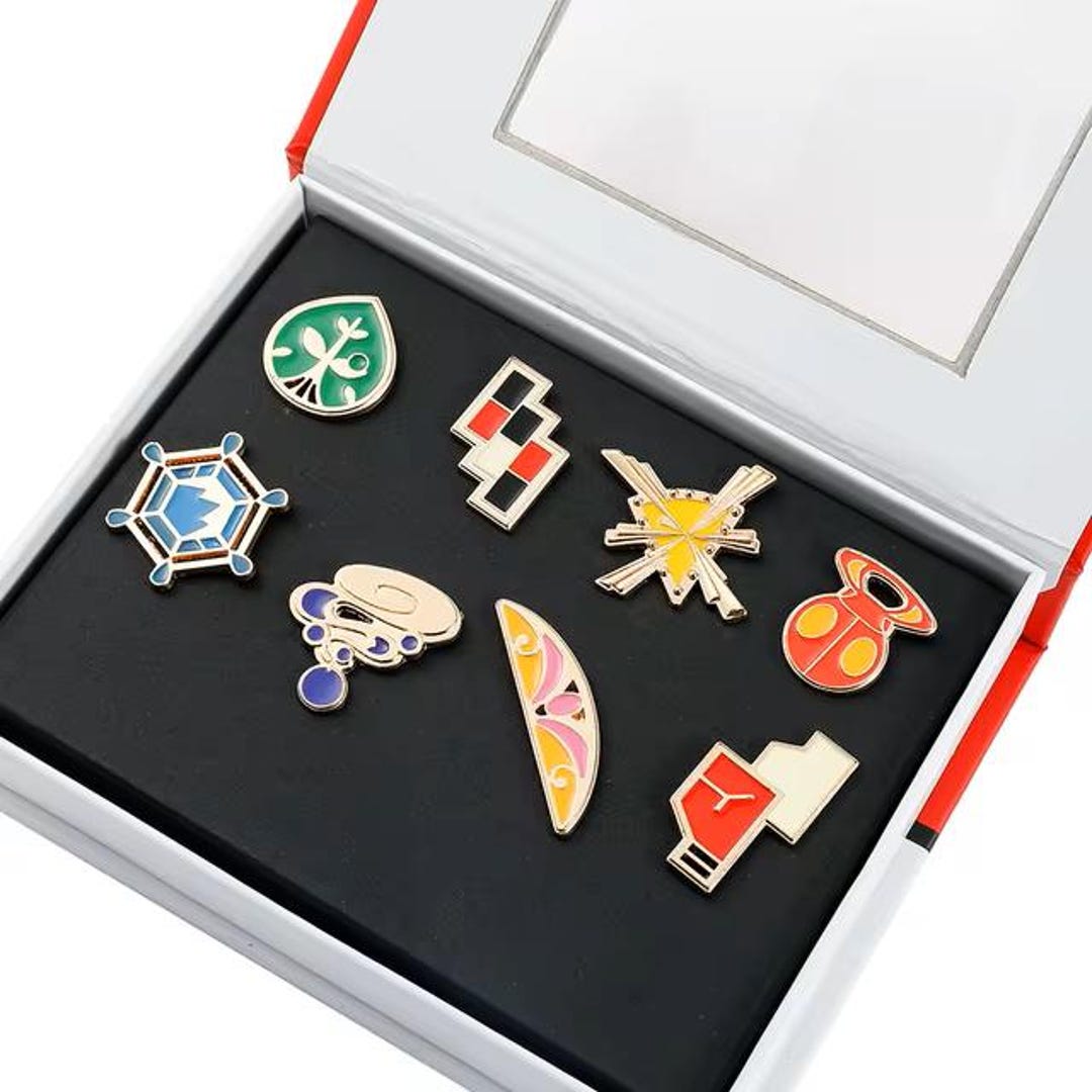 Kalos Region Gym Badge Collection Set - Premium Enamel Pins - Etsy