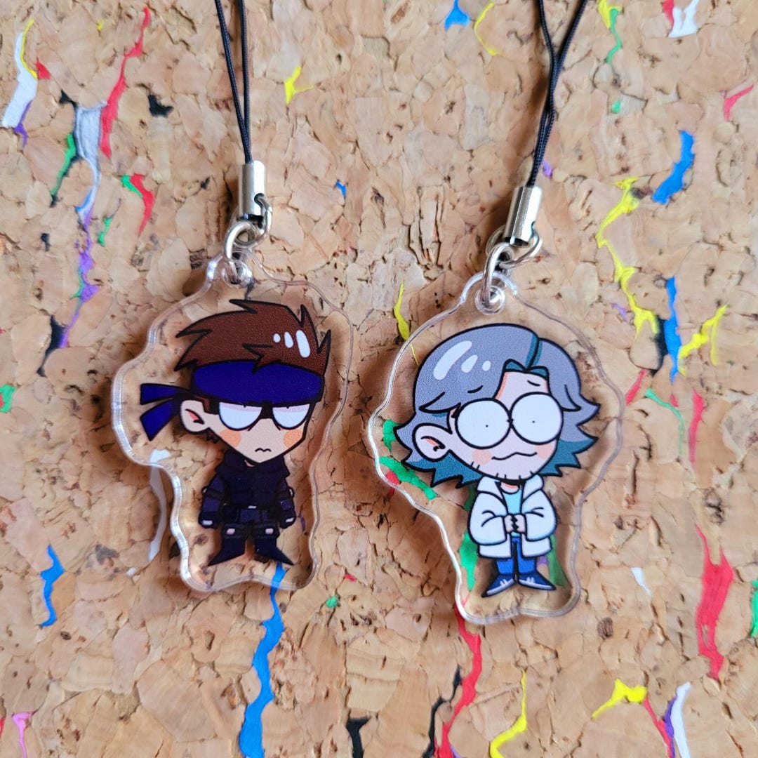 Metal Gear Solid - Solid Snake and Otacon 1.5" Mini Charms - Etsy