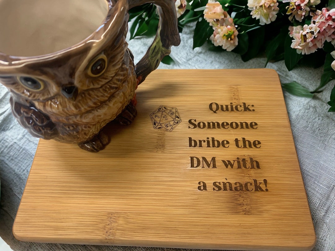 Personalized Funny DND Snack Board or Charcuterie Board - Etsy