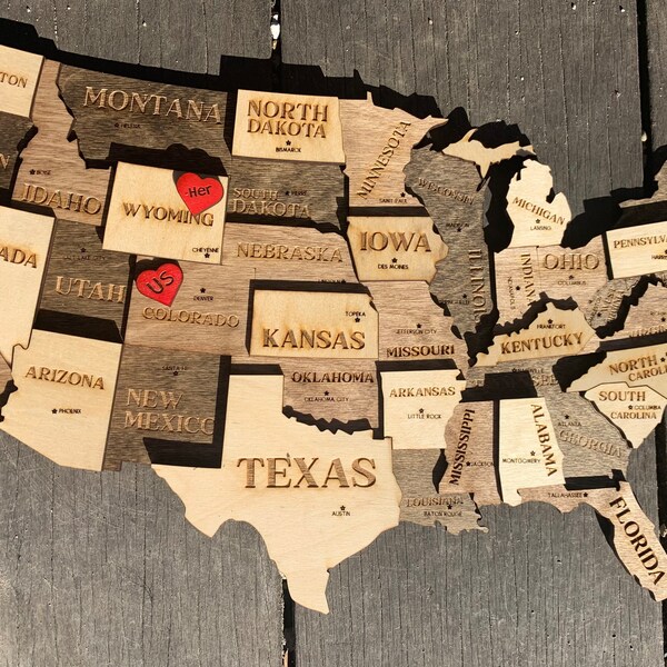 Customizable Usa Map - Etsy